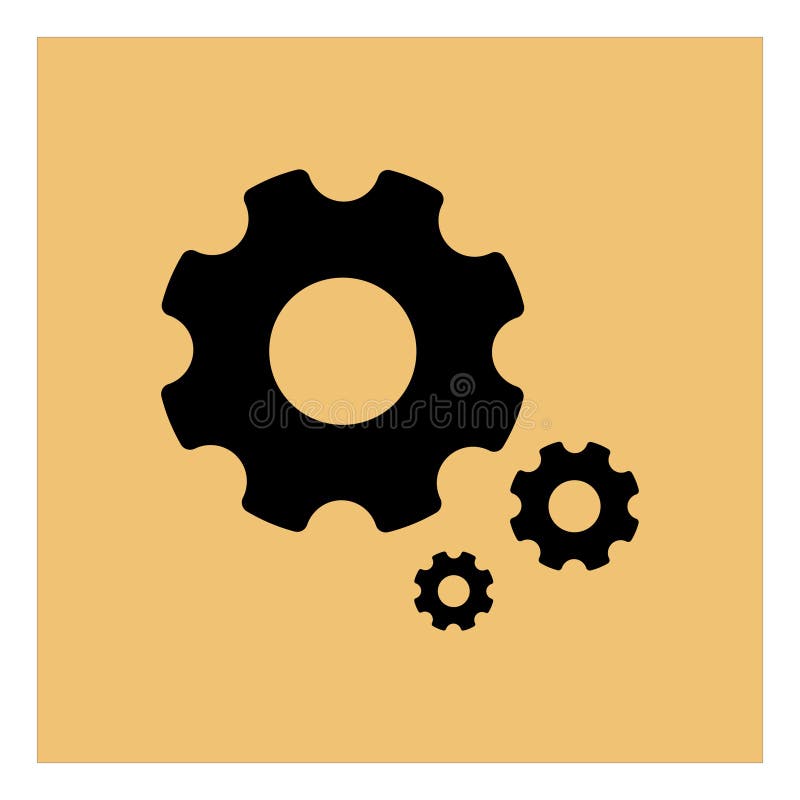 This Image is a Simple and Modern Icon Representing Setting Icon. Stock ...