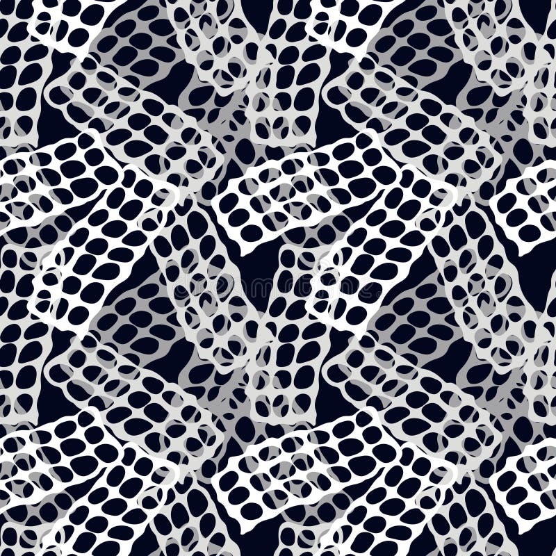 Abstract Monochrome Pattern, Created for Print or Banner. Stock Vector ...