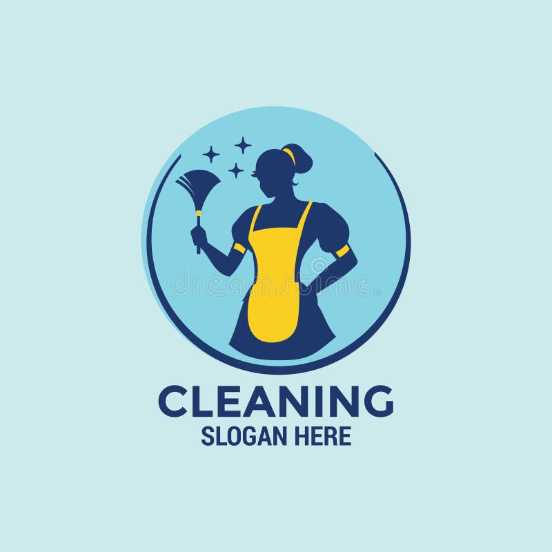 Cleaning Service Logo Icon Vector Template Stock Vector - Illustration ...