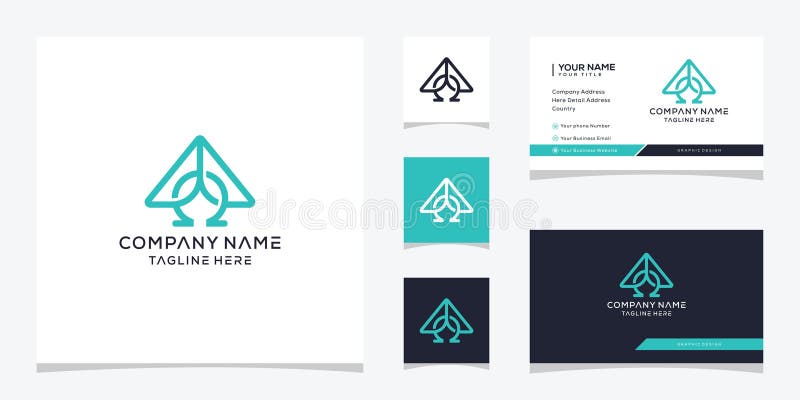 Letter a Omega Logo Design Icon, Business Card Vector Template Stock ...