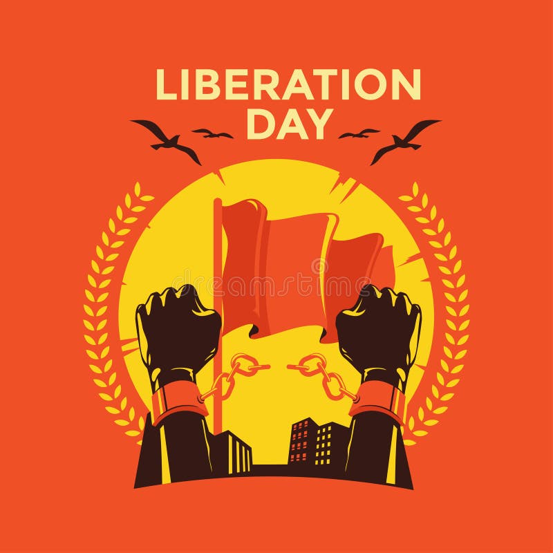 Liberation Day Quote Vector Illustration Stock Vector - Illustration of ...