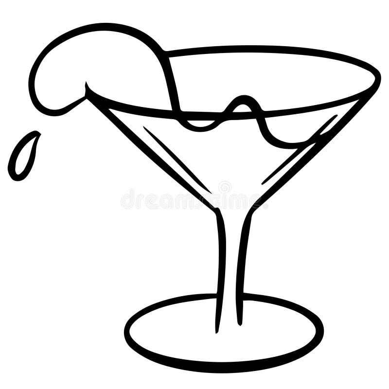 Celebration Cocktail Flute Glass with Alcohol Liquid Festive Clipart ...