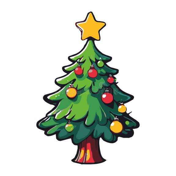 Christmas Tree Logo Icon Vector File Stock Vector - Illustration of ...