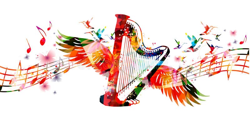Creative Music Style Template Vector Illustration, Colorful Concert ...