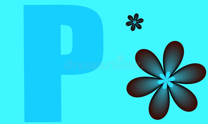 7Violet 3d Letter P Uppercase. Glossy Indigo Letter on Tile Background ...