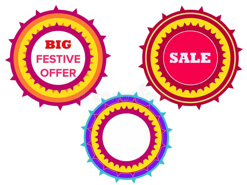 Sale Tags, Abstract Mega Sale Banner Template Stock Vector ...