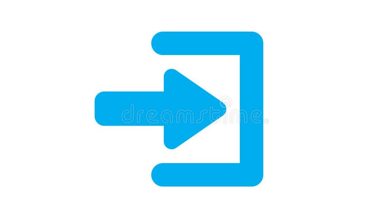 Login Icon in Trendy Flat Style Isolated on White Background, Flat ...