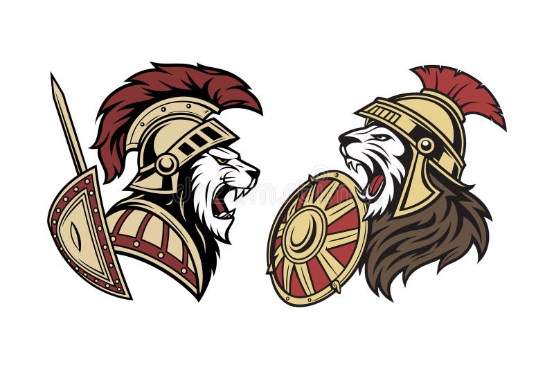 Roman Gladiator Symbols Roman Gladiator With Sword Vector Images (over