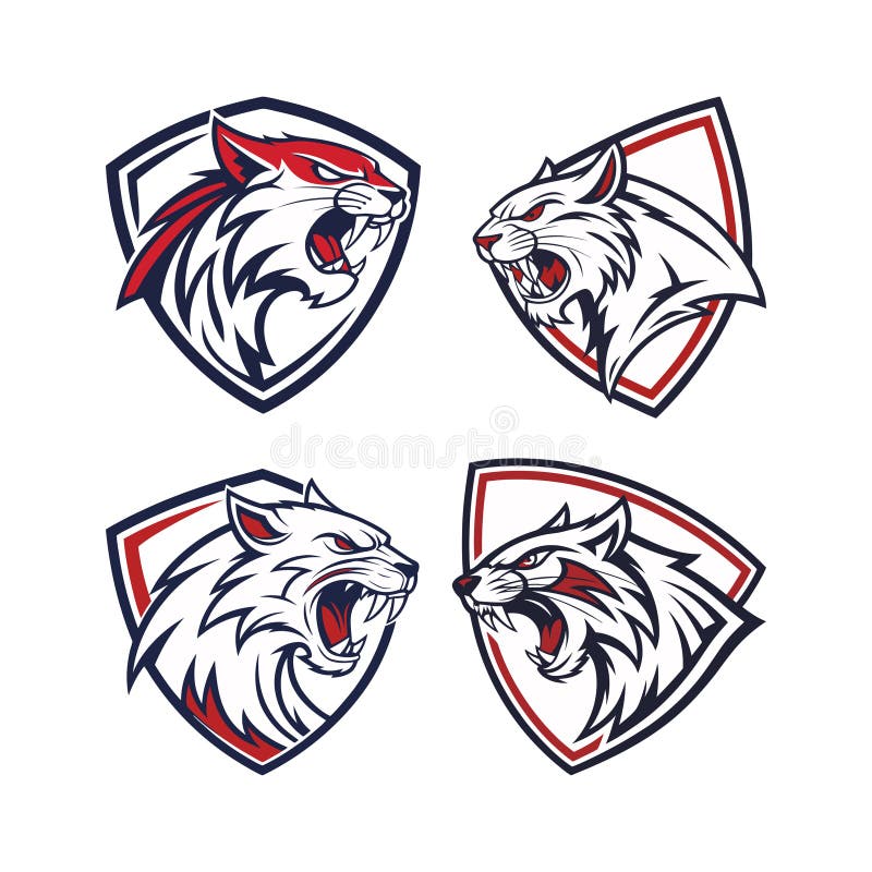 Ferocious Head Mascot Logo. Bold and Intimidating Design Stock Vector ...