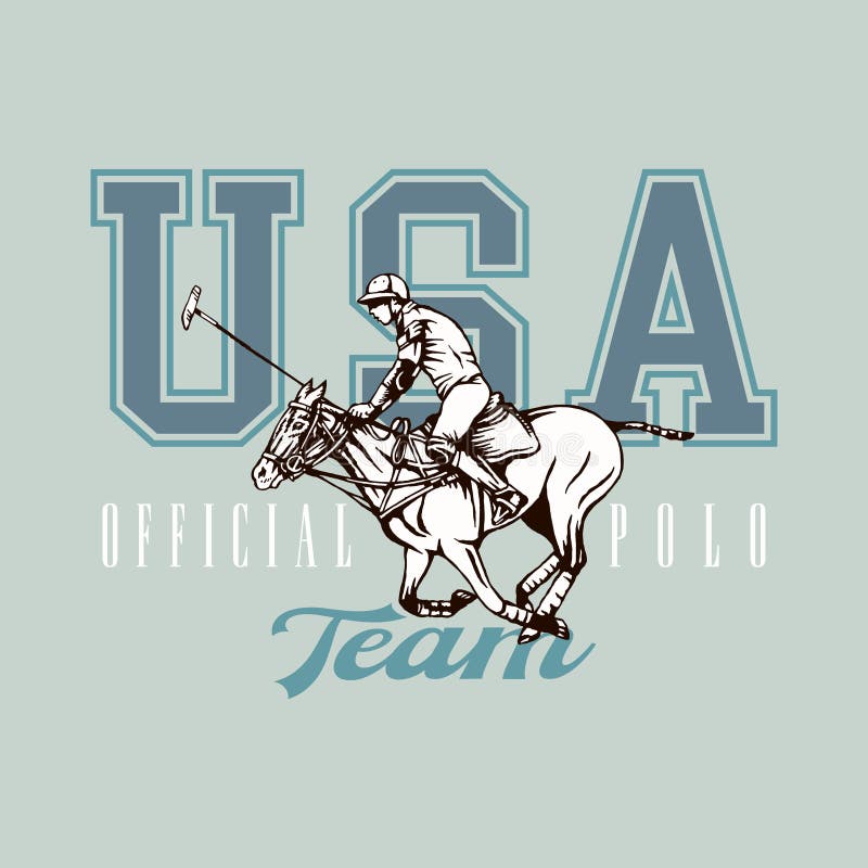 Official polo team. stock vector. Illustration of champion - 345965132