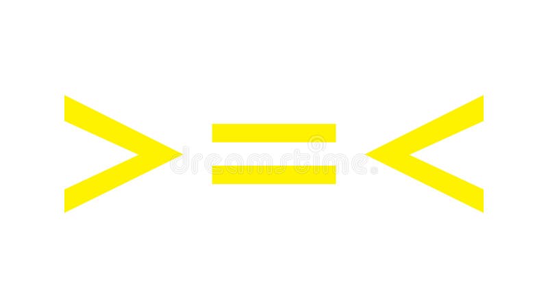 Greater Than and less Than Icon Stock Illustration - Illustration of ...