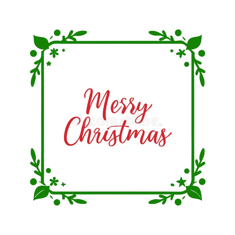 Decorative Christmas Frames Vector Illustration Set Stock Illustration ...