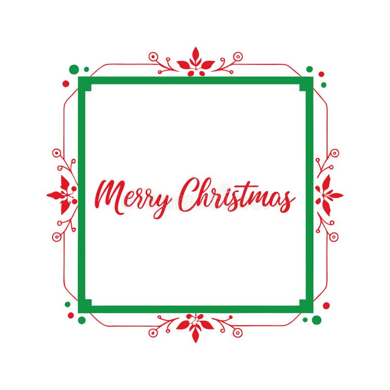 Decorative Christmas Frames Vector Illustration Set Stock Vector ...