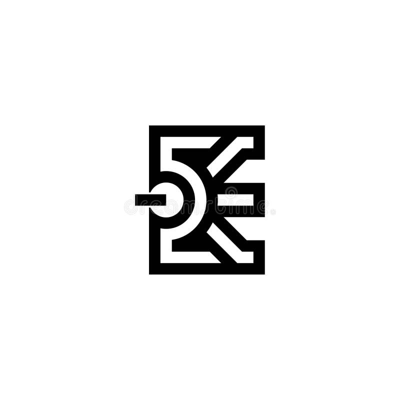 KE or EK Logo and Icon Design Stock Illustration - Illustration of ...
