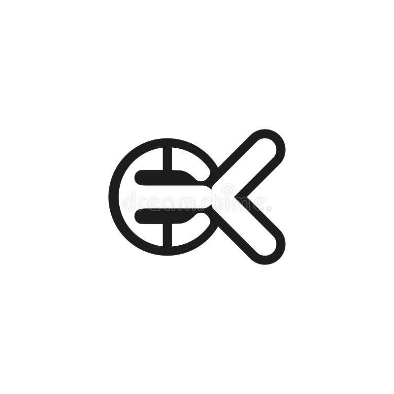 KE or EK Logo and Icon Design Stock Illustration - Illustration of ...