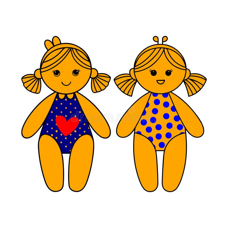 Adorable Doll Vector Illustration Design Stock Illustration ...
