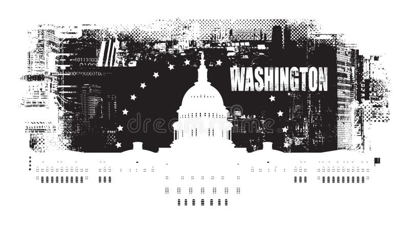 US Capitol Building in Washington DC Stock Vector - Illustration of ...