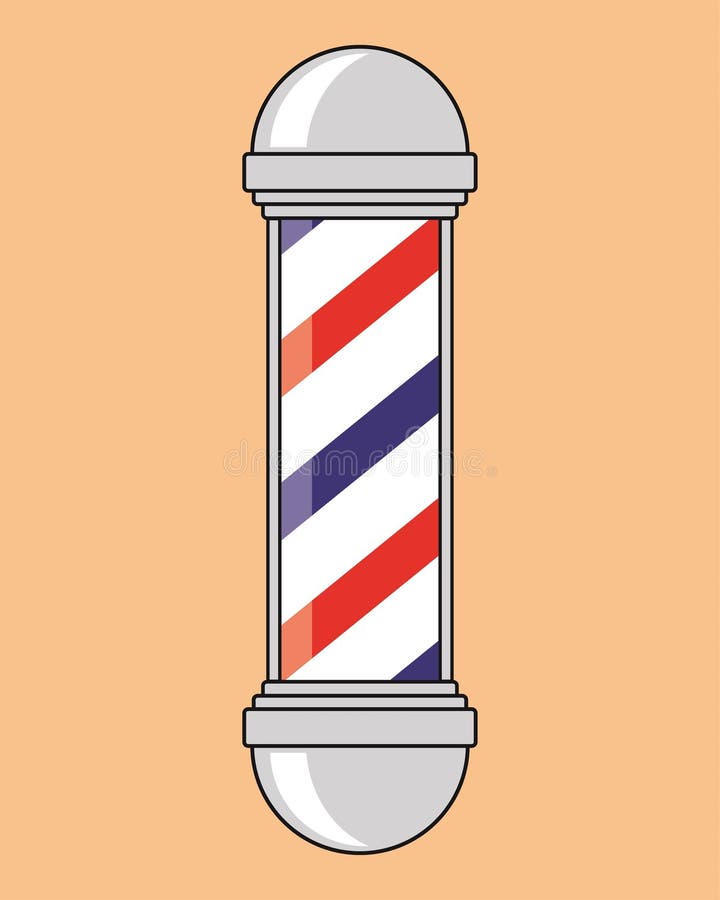 Barber Pole Icon Vector Sign Illlustration Design Isolated. Colorful ...