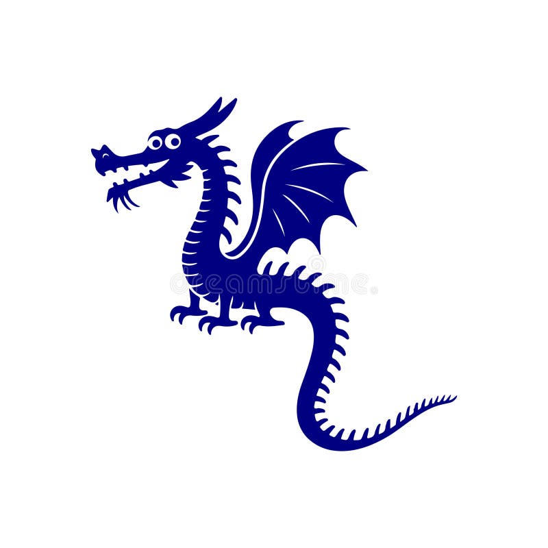 Dynamic Dragon Vector Illustration Art Stock Illustration ...