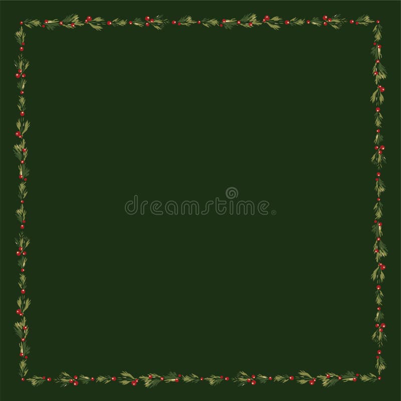 Series of Christmas Floral Frame and Background in Retro Vintage ...