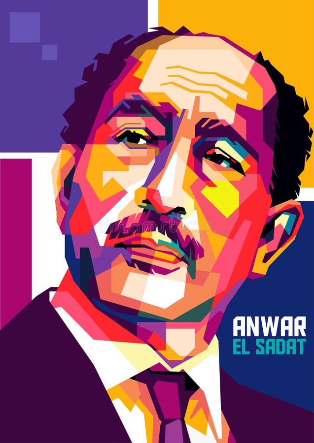 Anwar El Sadar WPAP Style Pop Art Color Editorial Photography ...