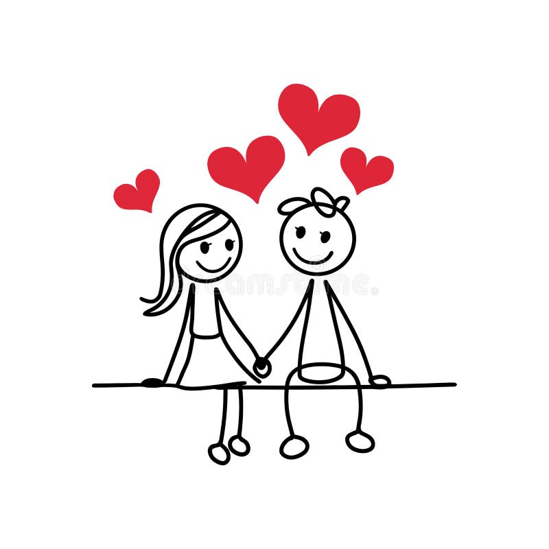 Stick Figure Couple Love Stock Illustrations – 1,182 Stick Figure ...