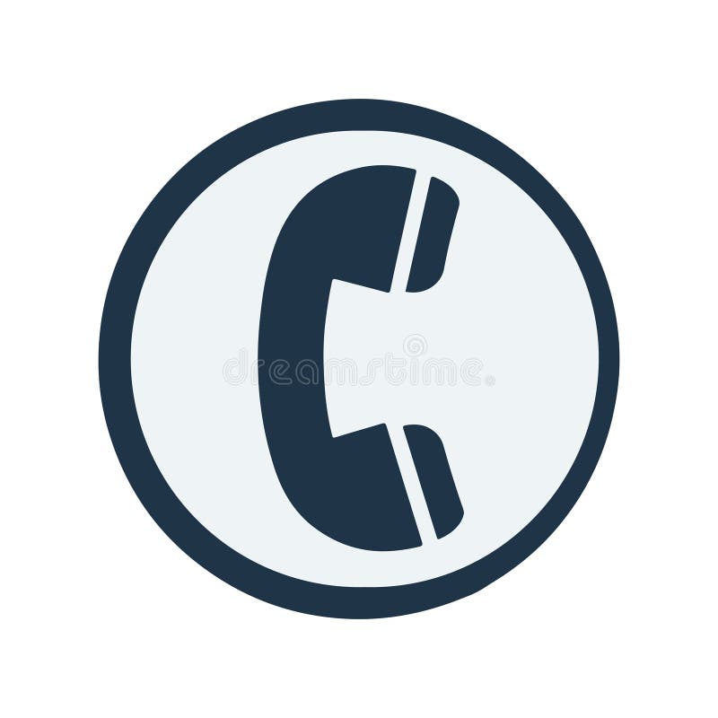 Minimalistic Neve Blue Call Icon Design Stock Vector - Illustration of ...