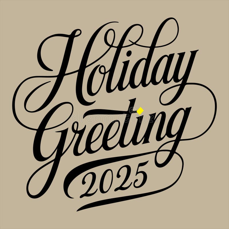 A Creative and Elegant 2025 Holiday Greeting Perfect for Seasonal Cards ...