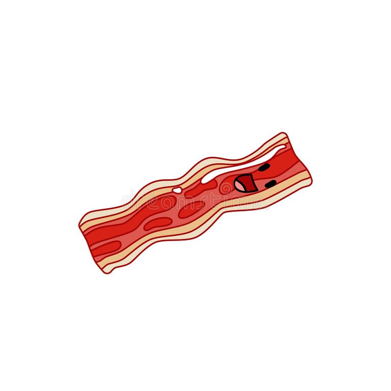 Delicious Bacon Strips - Vector Illustration Stock Vector ...