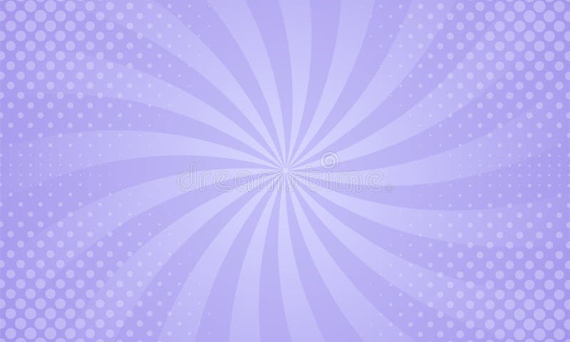 Light Purple Comic Sunburst Effect Background with Halftone. Pop Art ...