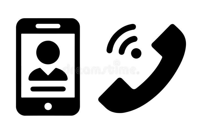 Silhouette Phone Call Stock Illustrations – 12,238 Silhouette Phone ...