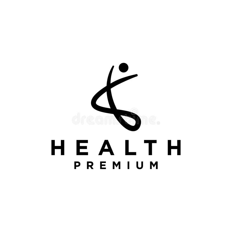 Healthy Logo Template Design Modern Stock Vector - Illustration of ...