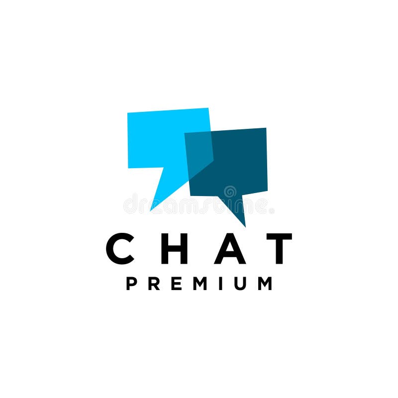 Chat Premium Logo Template Design Stock Vector - Illustration of ...