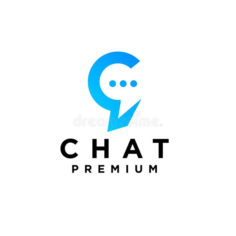 Letter C Chat Logo Template Design Stock Vector - Illustration of ...