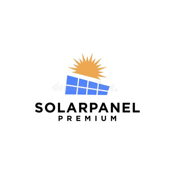 Solar Panel Logo Template Design Stock Vector - Illustration of logo ...