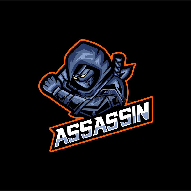 Assassin Logo Template Design Modern Stock Vector - Illustration of ...