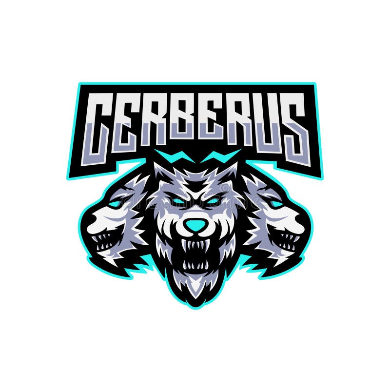 Cerberus Logo Mascot Template Design Stock Vector - Illustration of ...