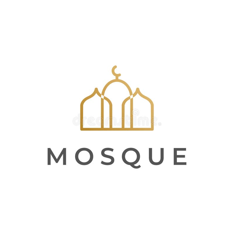 Mosque Logo Design Vector. Islamic Building Illustration. Home for Pray ... Mosque Logo Design Vector. Islamic Building Illustration. Home for Pray ...