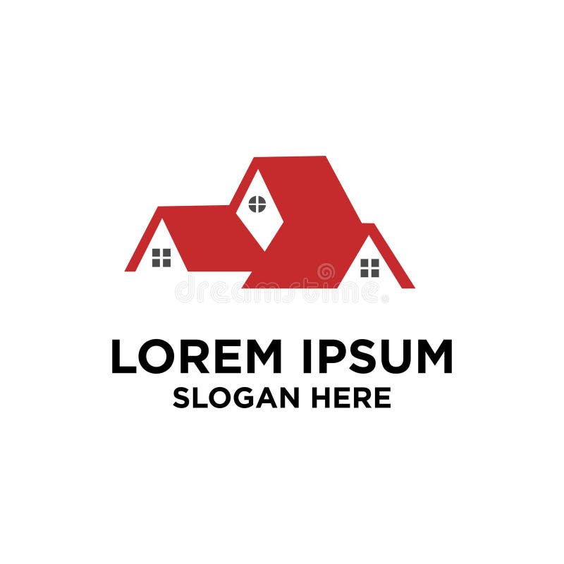 Home Logo Design Template Modern Stock Photo - Image of logo, home ...