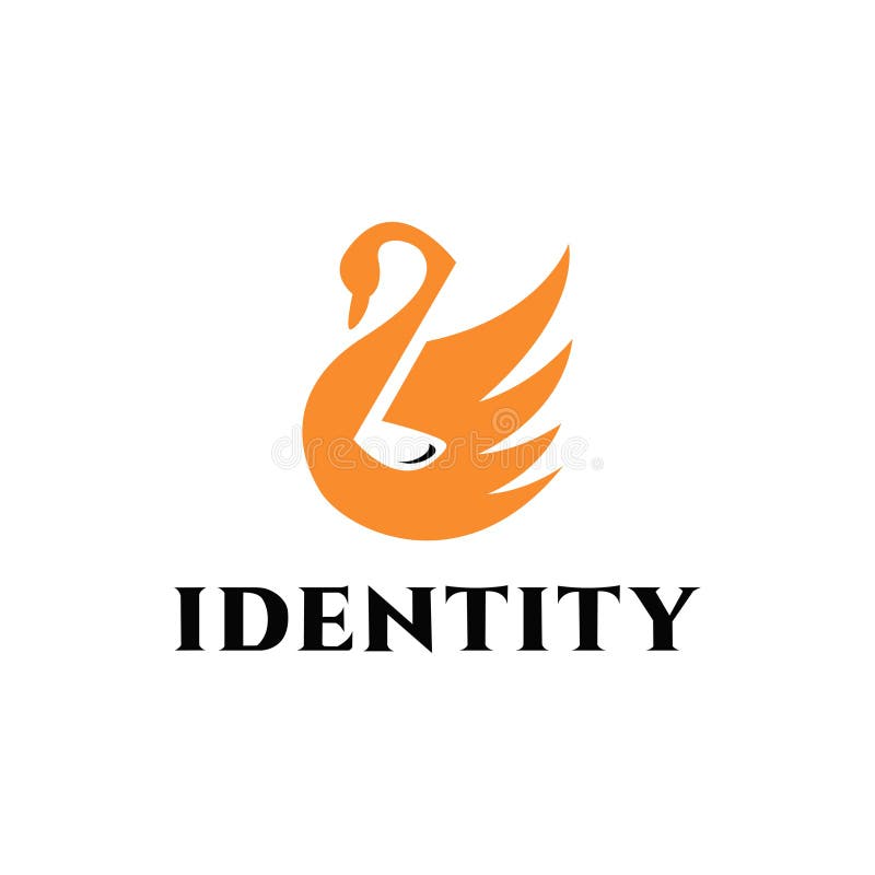 Swan Golf Modern Logo Template Design Stock Vector - Illustration of ...