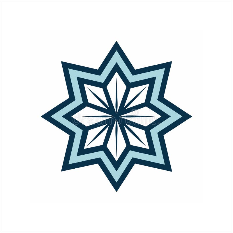 Unique Angular Star Mandala Vector Illustrations Stock Illustration ...