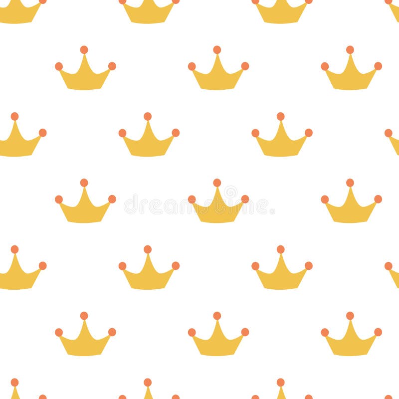Seamless Pattern with Crown of Kings, Princes, Monarchs and Queens ...