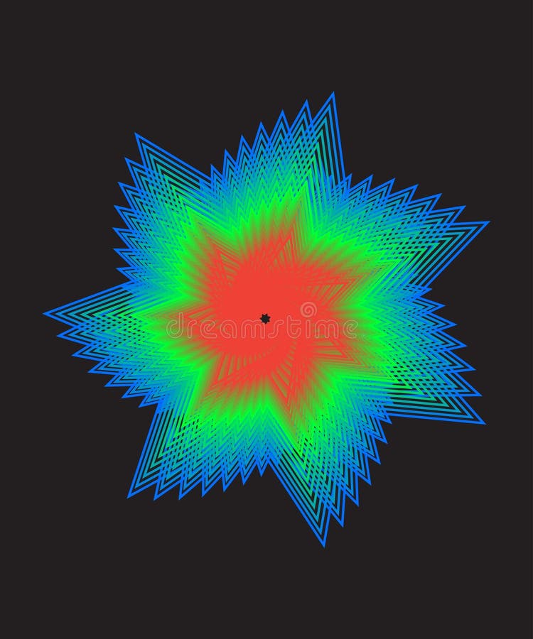 Blue and Purple Gradient Star Design Stock Illustration - Illustration ...