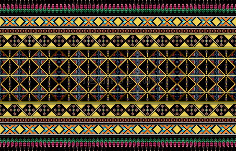 Tribal Aztec Print Template for Fabric and Paper. Seamless Pattern in ...