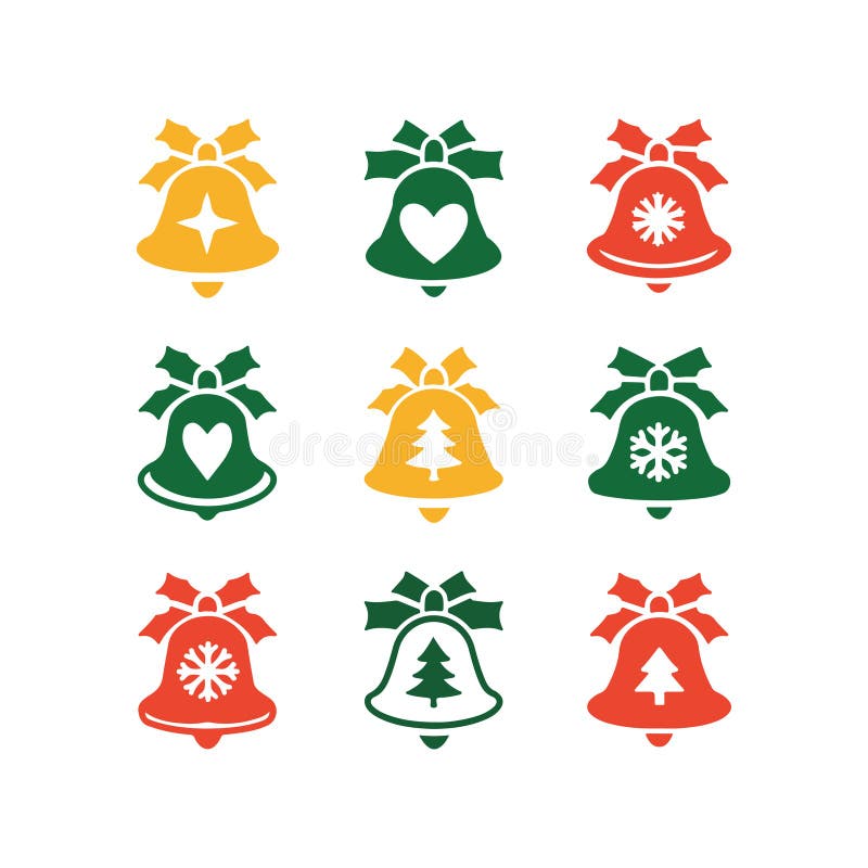 Christmas Bell Silhouette Vector Illustration Stock Vector ...