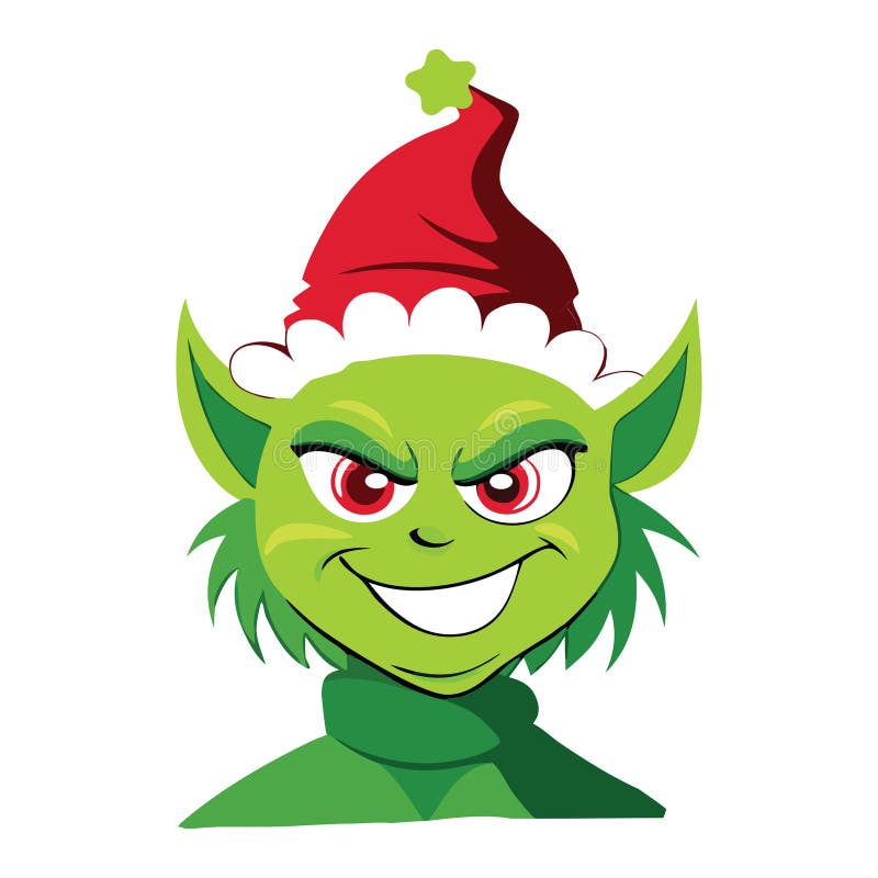 Santa s Naughty Helper . stock vector. Illustration of cheers - 348872475