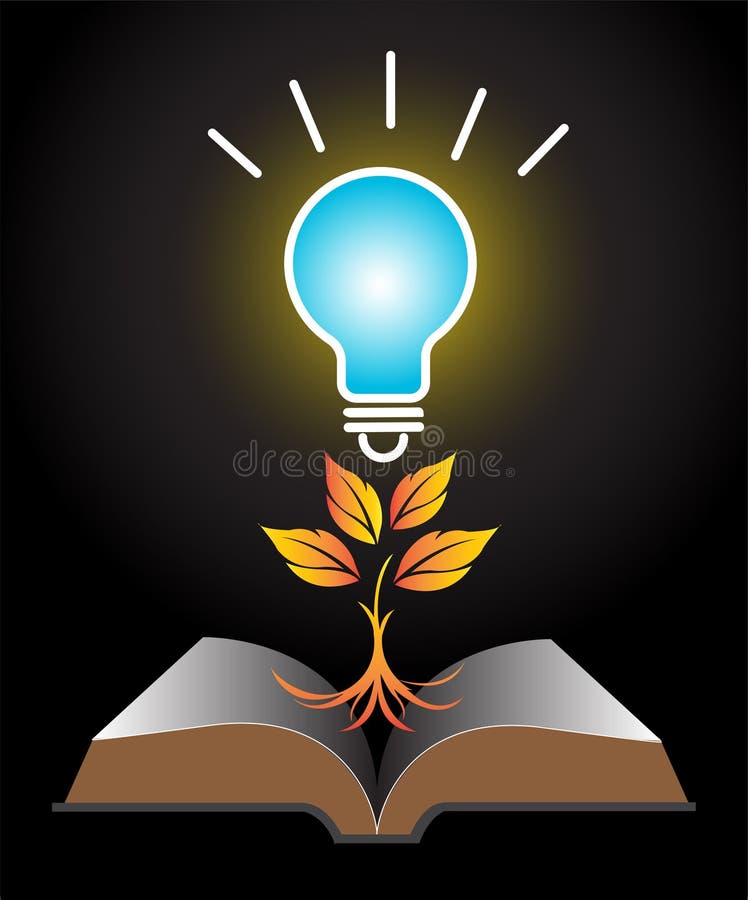 Light of knowledge stock illustration. Illustration of intelligence ...
