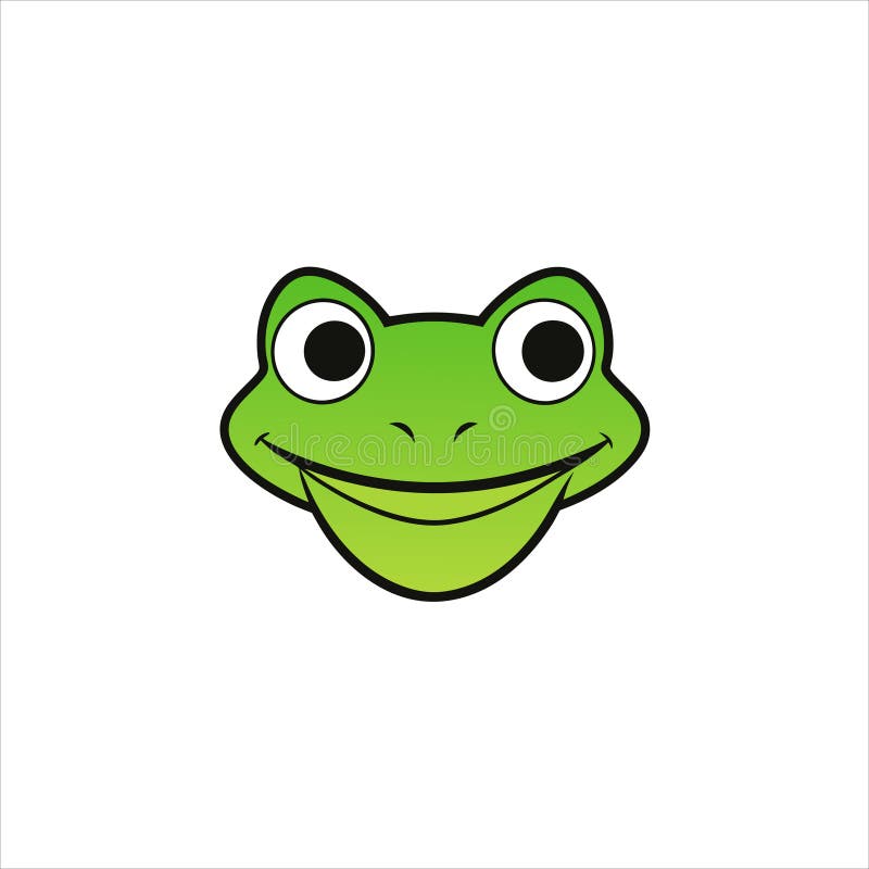 Funky Frog Cartoon Illustration Perfect for Logos and Icons Stock ...