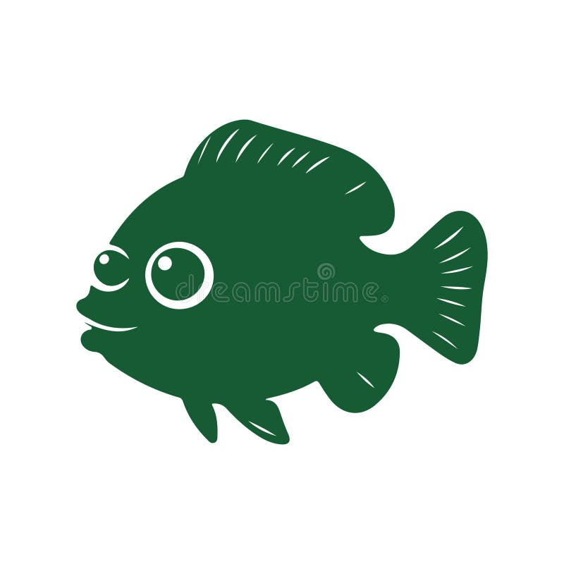 Abstract Fish Silhouette Vector Illustration Art Stock Vector ...