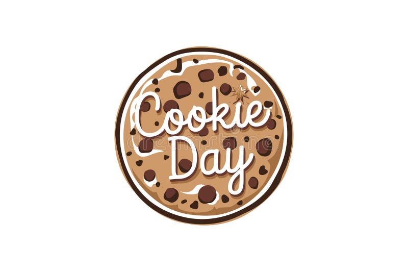 Cookie Day Silhouette Vector Illustration Stock Vector - Illustration ...